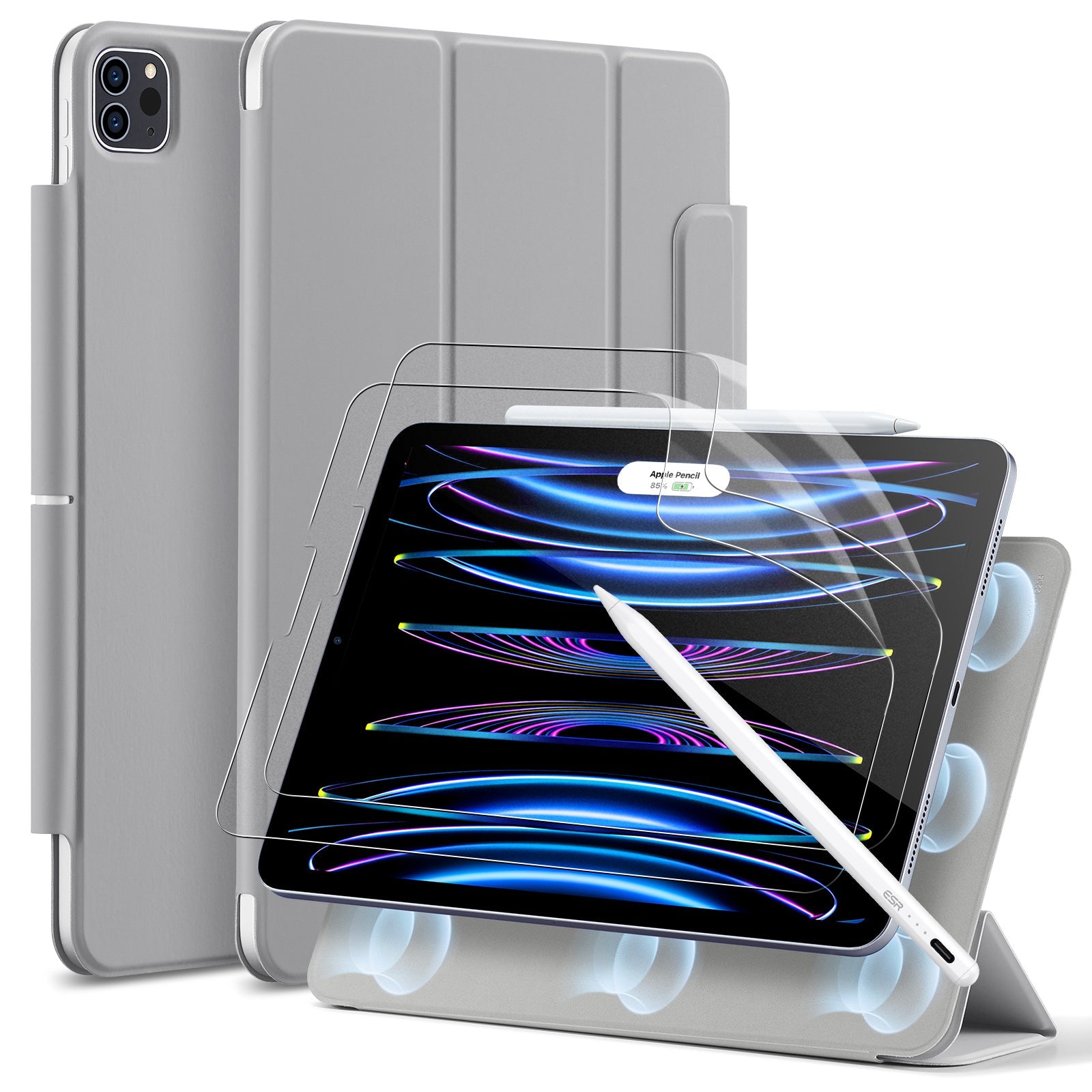 iPad Pro 11 4th/3rd/2nd Gen Case, Stylus, and Paper-Feel Protector | ESR