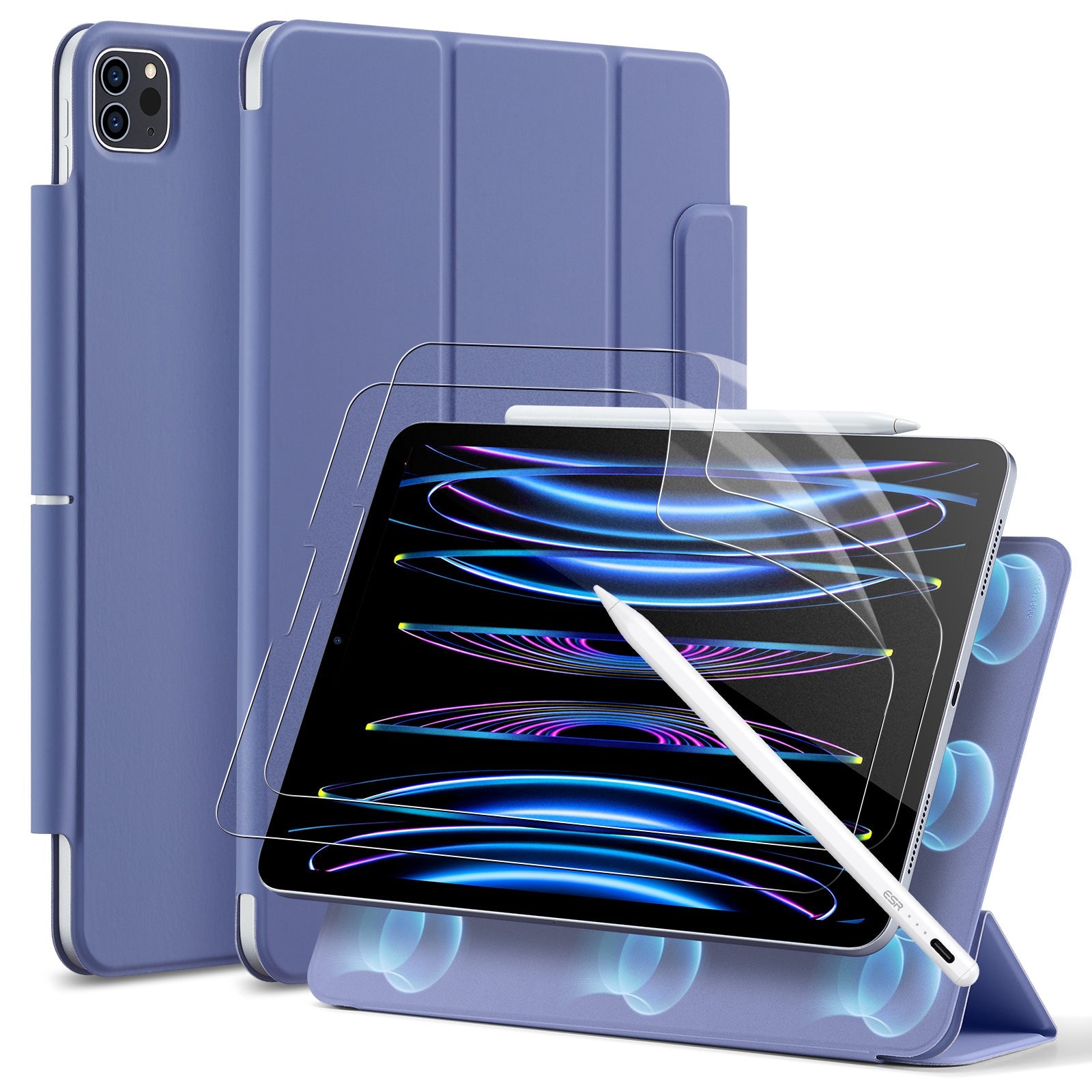 iPad Pro 11 4th/3rd/2nd Gen Case, Stylus, and Paper-Feel Protector | ESR